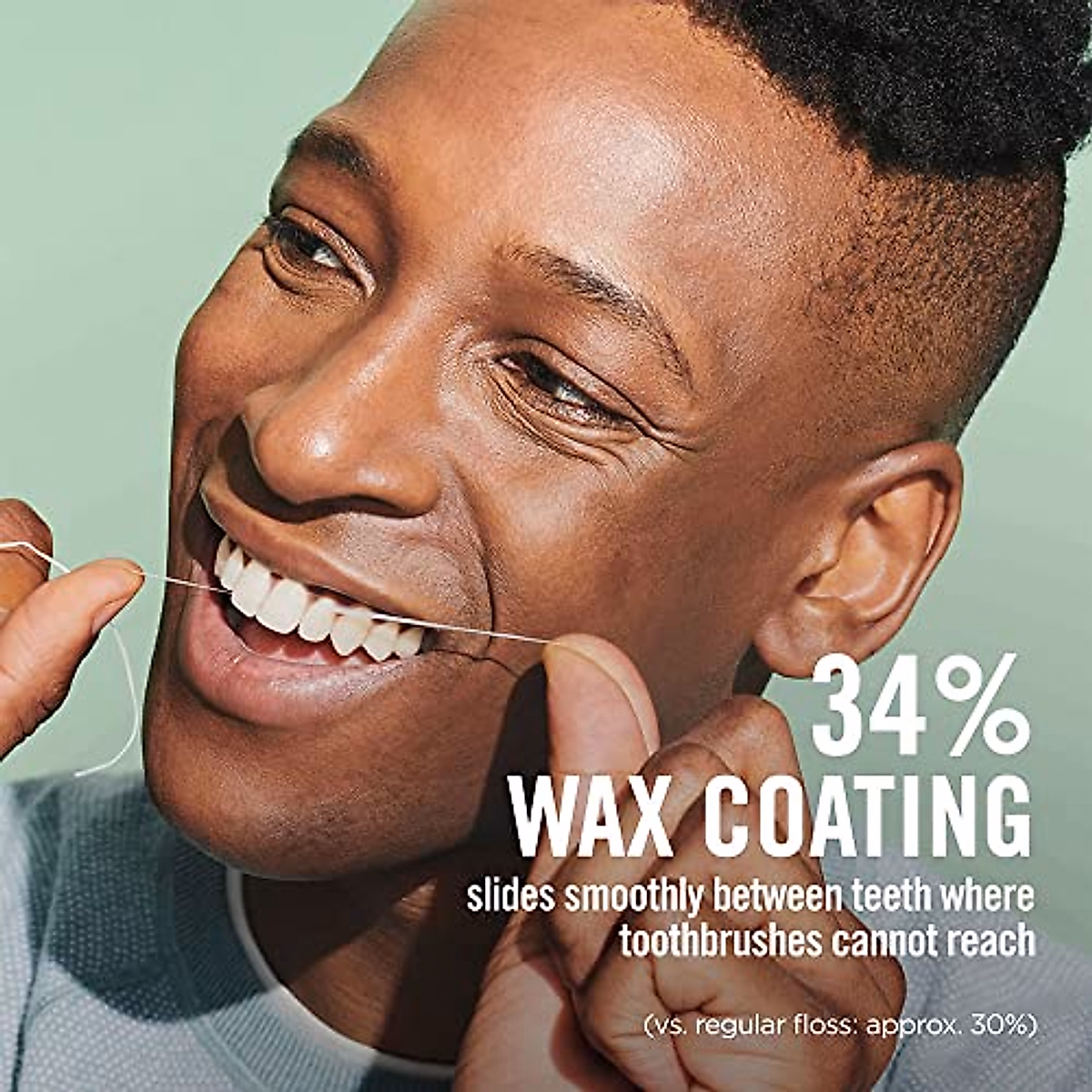 Reach Waxed Dental Floss | Effective Plaque Removal, Extra Wide Cleaning Surface | Shred Resistance & Tension, Slides Smoothly & Easily , PFAS FREE | Mint Flavored, 55 Yards, 1 Pack