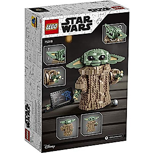 LEGO Star Wars: The Mandalorian Series The Child 75318 - Baby Yoda Grogu Figure, Building Toy, Collectible Room Decoration for Boys and Girls, Teens, with Minifigure and Nameplate, Gift Idea