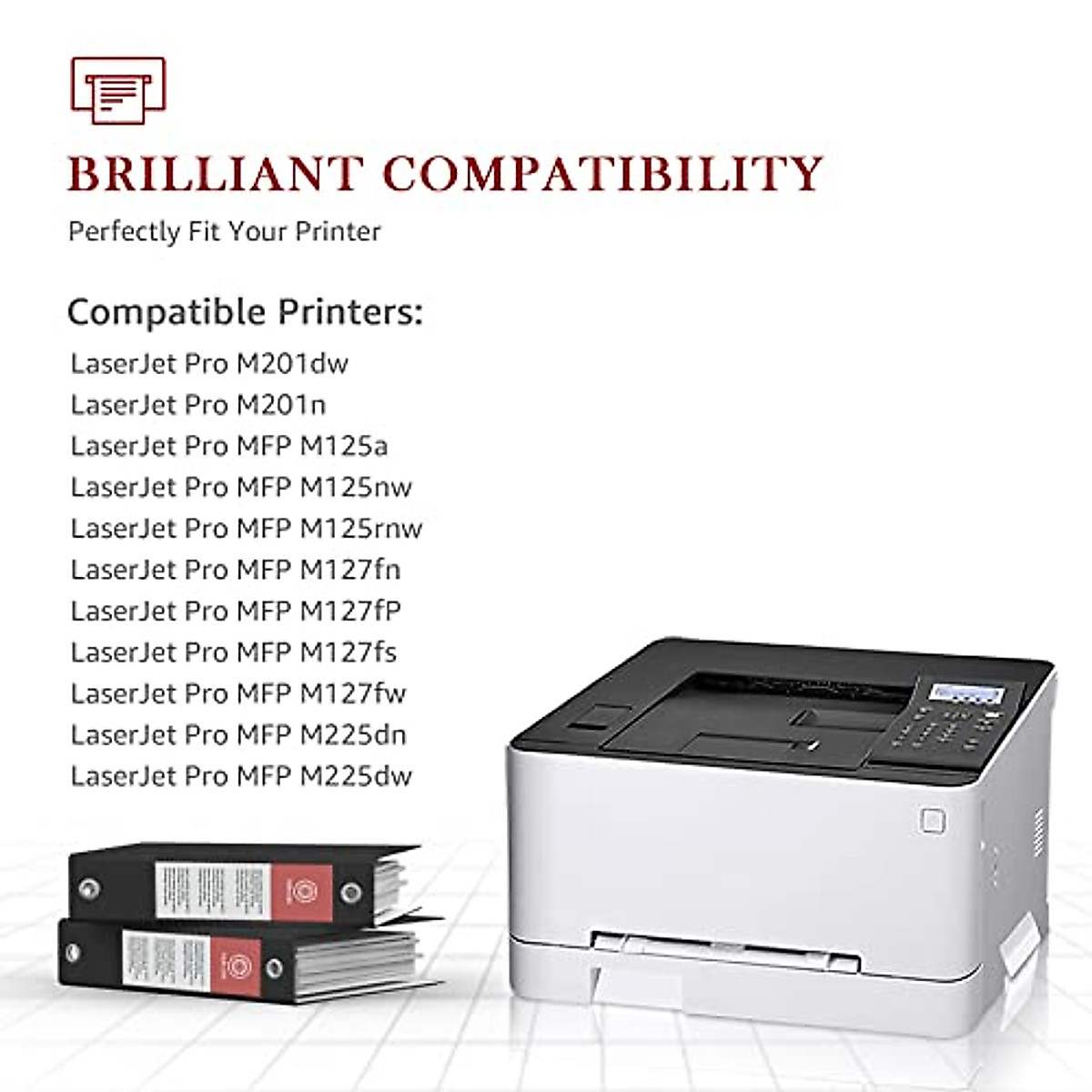 Toner Kingdom Compatible Toner Cartridges Replacement for HP 83A CF283A 83X CF283X for HP Laserjet Pro MFP M127fw M125nw M125a M127fn M201n M201dw M225dn M225dw Printer(Black, 4-Pack)