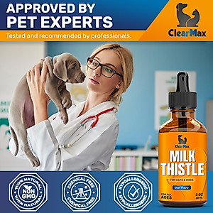 Milk Thistle for Dogs and Cats ◆ Dog Milk Thistle ◆ Milk Thistle for Cats ◆ Milk Thistle Supplement for Dogs and Cats ◆ Kidney Support for Dogs and Cats ◆ 2 Oz