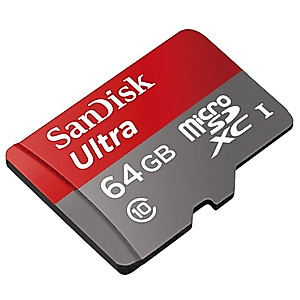 SanDisk 64GB Micro SDXC Ultra Memory Card Class 10 Works with Nintendo Switch OLED Model Gaming System (SDSQUA4-064G-GN6MN) Bundle with (1) Everything But Stromboli SD & MicroSD Memory Card Reader