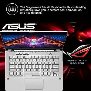 ASUS ROG Zephyrus 2023 Gaming Laptop, 14" FHD 144HZ Display, AMD Ryzen 7 5800HS(Up to 4.4 GHz), NVIDIA GeForce RTX 3060 Graphics, 40GB RAM, 2TB SSD, Bluetooth, WiFi 6, Windows 11 Home, White