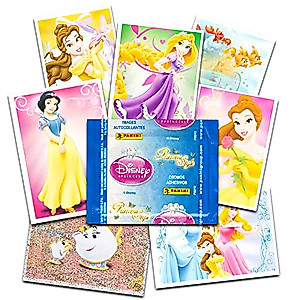 Disney Princess MINI Backpack for Girls ~ 4 Pc Preschool Supplies Bundle with Disney Princess 10" Mini Backpack for Kids, Toddlers, 16oz Pink Water Pouch, Stickers and More
