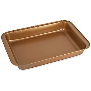 Eternal Living Copper Nonstick Bakeware Set (Cake Pans, Cupcake Tray, & Cookie Sheets, 6 Piece)