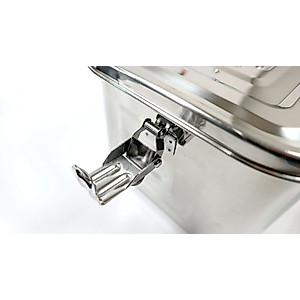 TULGIGS Stainless Steel Rectangular Kimchi Food Storage Container (5L / 168oz / 10.6")