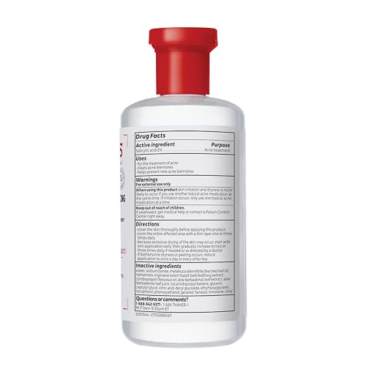 Thayers Blemish Clearing Salicylic Acid Toner, Acne Treatment Face Toner with 2% Salicylic Acid, Soothing and Non-Stripping Skin Care, 12 Fl Oz (Packaging May Vary)