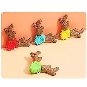 GMBYLBY Dog Chew Toy for Aggressive Chewer Shape Dogs Dental Chewing Toy Puppy Teething Bone Toy Toothbrush Pet Supply