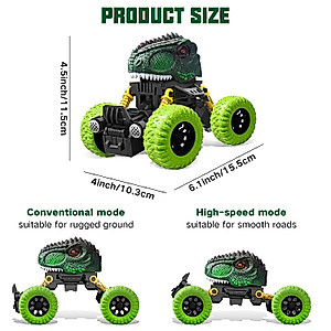 FFTROC Dinosaur Toys for Kids 3-5 Pull Back Cars - Toys for 3 4 5 Year Old Boys Toys Gifts for 3 4 5 Year Old Boy Toys Age 3 4 5 Kids Toys for Boys Birthday Gifts