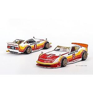 MINI GT Datsun KAIDO Fairlady Z Kaido GT V1#1 Red with White (Designed by Jun Imai) Kaido House Special 1/64 Diecast Model Car KHMG029