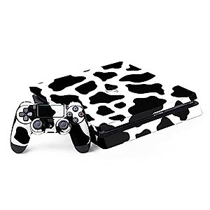 Skinit Decal Gaming Skin Compatible with PS4 Slim Bundle - Officially Licensed Originally Designed Cow Print Design