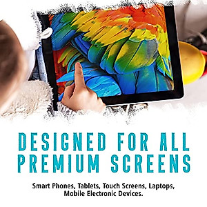 Calyptus Screen Cleaner Spray Kit | 8 Ounces + 4 Screen Cloths | Plant Based Power | USA Made | Cleans TV, iPad, Laptop, Phone Screen Cleaner, Tablet, MacBook