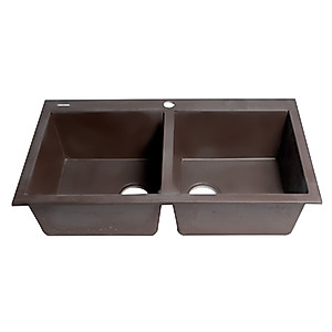 ALFI brand AB3420DI-C Kitchen Sink, Chocolate