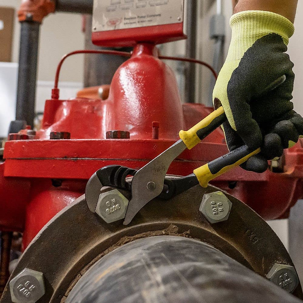 Klein Tools J502-10 Pliers, Adjustable Jaw Pump Pliers, Tongue and Groove, with Dual Material Handles, 10-Inch