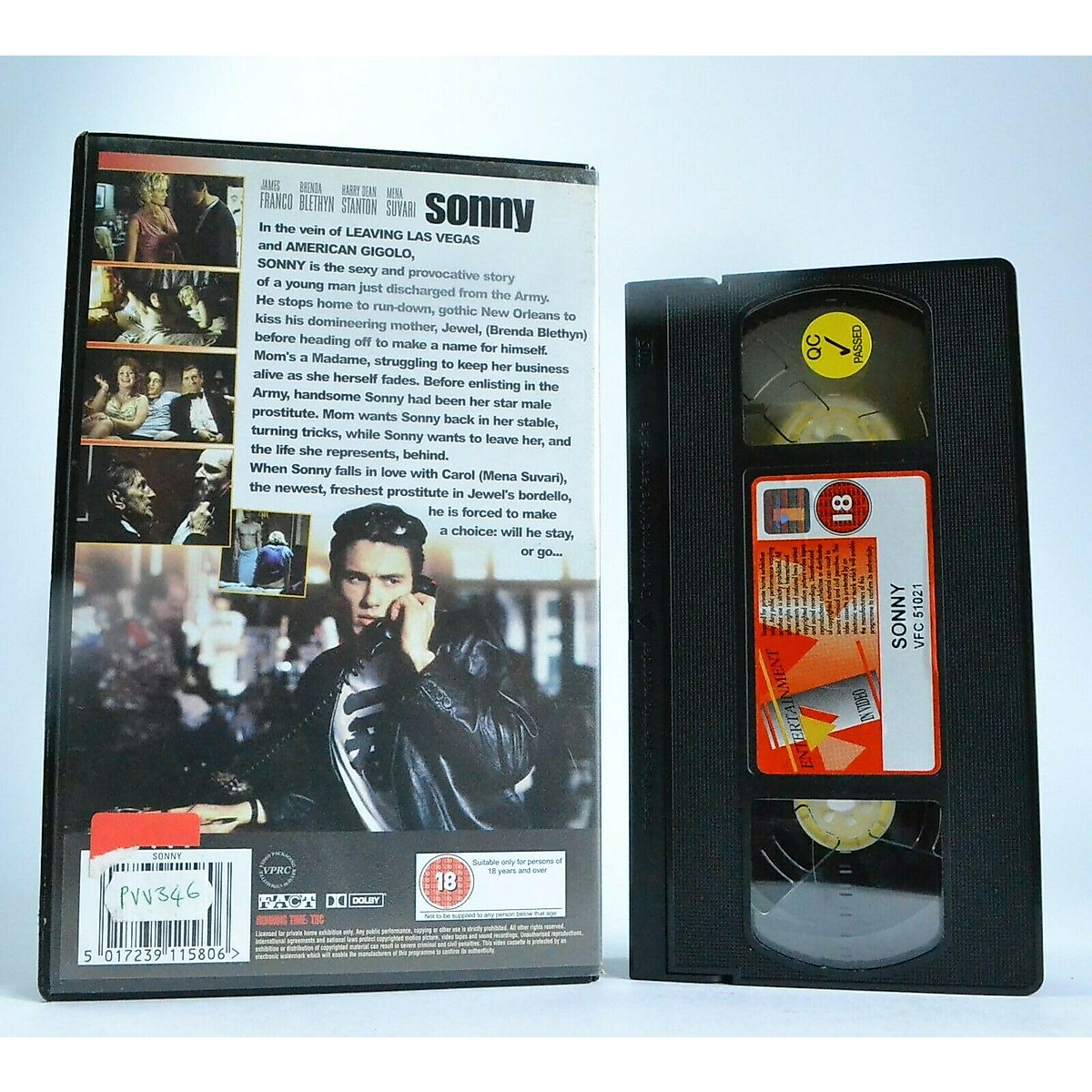 Sonny: Film By Nicolas Cage - Crime Drama - Large Box - James Franco - Pal VHS