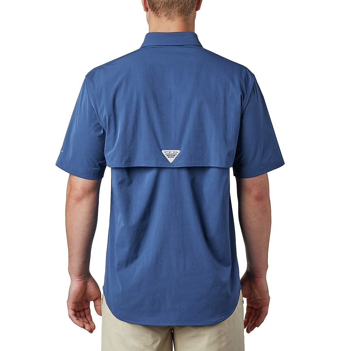 Columbia Men's Standard Permit Woven Short Sleeve Shirt, Carbon, Large