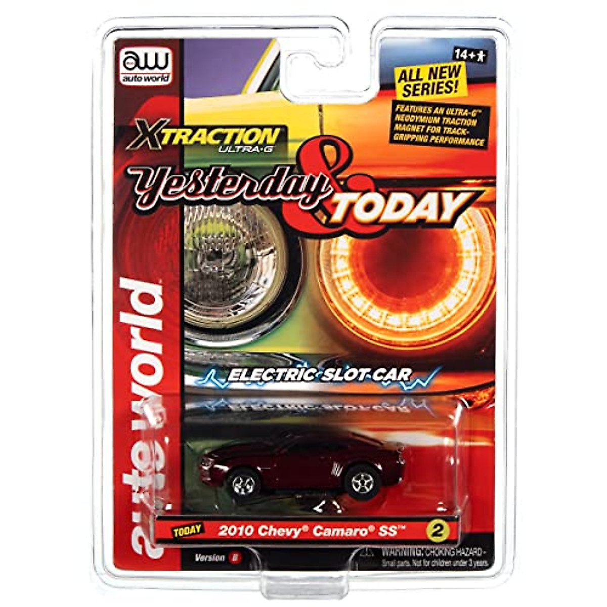 Auto World Xtraction 2010 Chevrolet Camaro (Garnet Red) HO Scale Slot Car