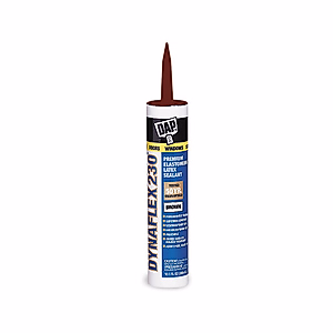 Brown Caulk, Acrylic, 10.1 oz. Cartridge - 1 Each