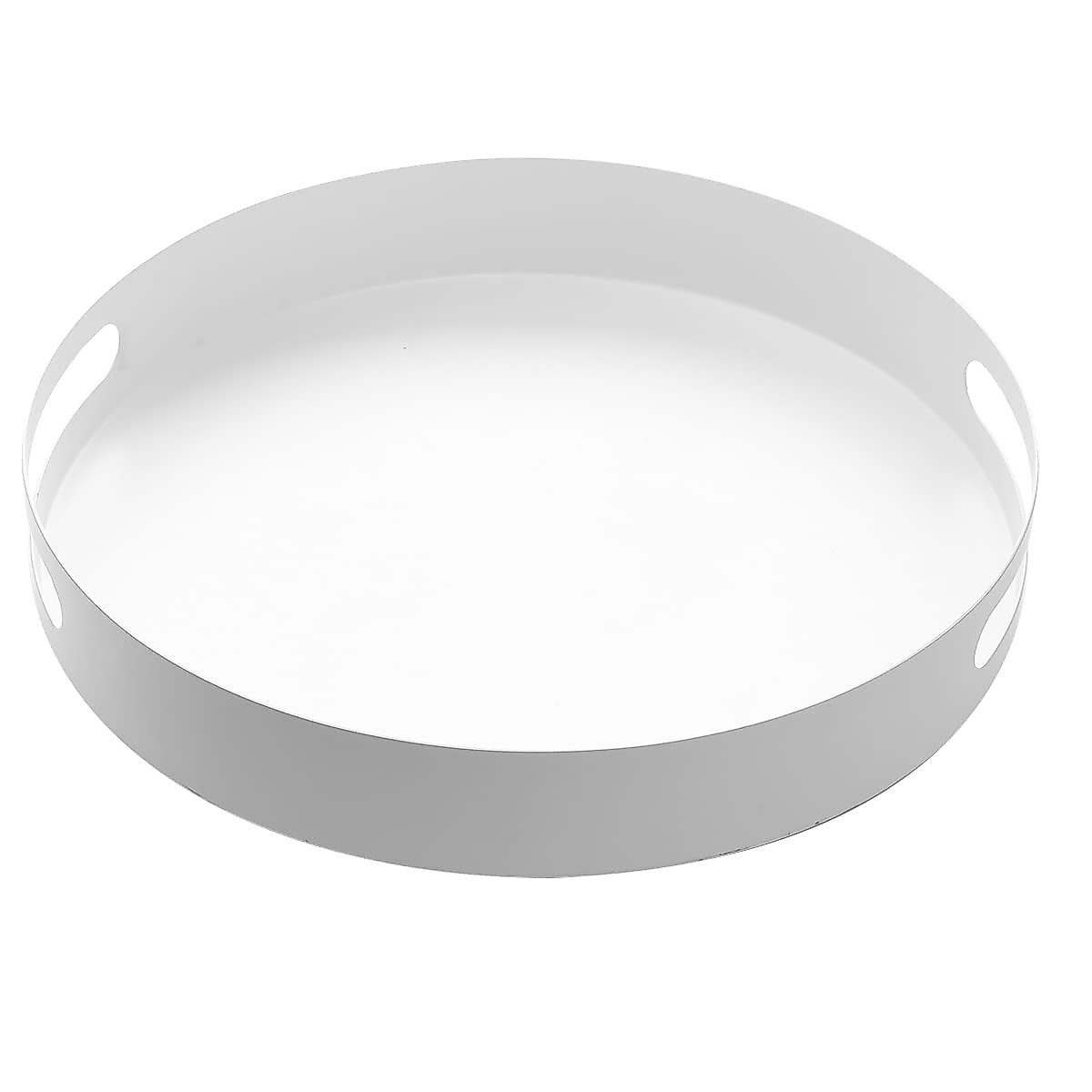 JYL HOME Lazy Susan Rotating Organizer Turntable for Cabinet, 12-Inch, White