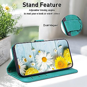 HUANGTAOLI PU Leather Phone Case for Xiaomi Civi 2, Magnetic Closure Kickstand with Card Holder Slots Wallet Cover for Xiaomi Civi 2