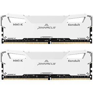 Timetec Pinnacle Konduit 16GB KIT(2x8GB) DDR4 3200MHz PC4-25600 CL16-18-18-38 XMP2.0 Overclocking 1.35V Compatible for AMD and Intel Desktop Gaming PC Memory Module RAM - White