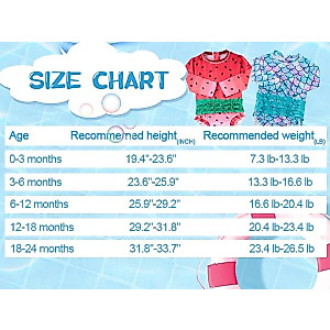 ADUKIDE 18-24 Months Baby Swimsuits Girls Toddler Rash Guard Bathing Suit Pink Baby Long Sleeve One Piece Swimwear with Zipper