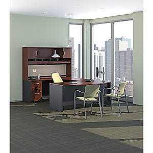 Bush Business Furniture Series C 72W x 24D Credenza Desk in Hansen Cherry