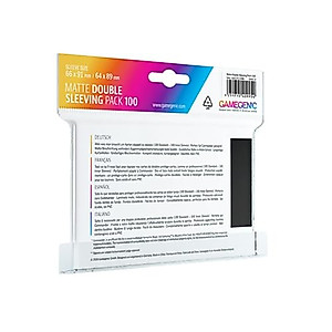 Prime Matte Double Sleeving Pack 100 | Card Sleeving Pack Includes 100 Prime Sleeves & 100 Inner Sleeves | Double-Sleeved Card Protection | Protects up to 100 Standard Gaming Cards | Made by Gamegenic