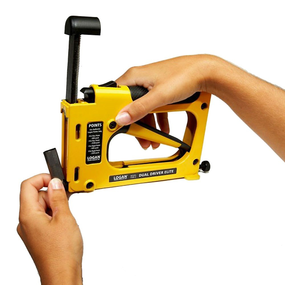 Logan Dual Point Driver Elite and F53 Flexible Point Strips Pack of 600