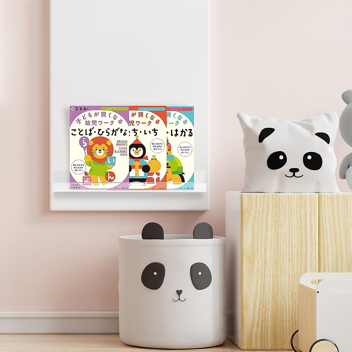 BYCY 8 Packs Clear Acrylic Shelves Wall Mount Holder for Display,Floating Book Shelves for Kids Room,Floating Album Record Shelves Funko Pop Display Shelf for Home (8Packs-Clear)