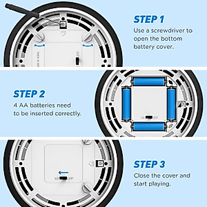 KKONES Kids Toys Hover Soccer Ball (Set of 2), Battery Operated Air Floating Soccer Ball with LED Light and Soft Foam Bumper for Indoor Outdoor Game, Gifts for Age 3 4 5 6 7 8-16 Year Old Boys Girls