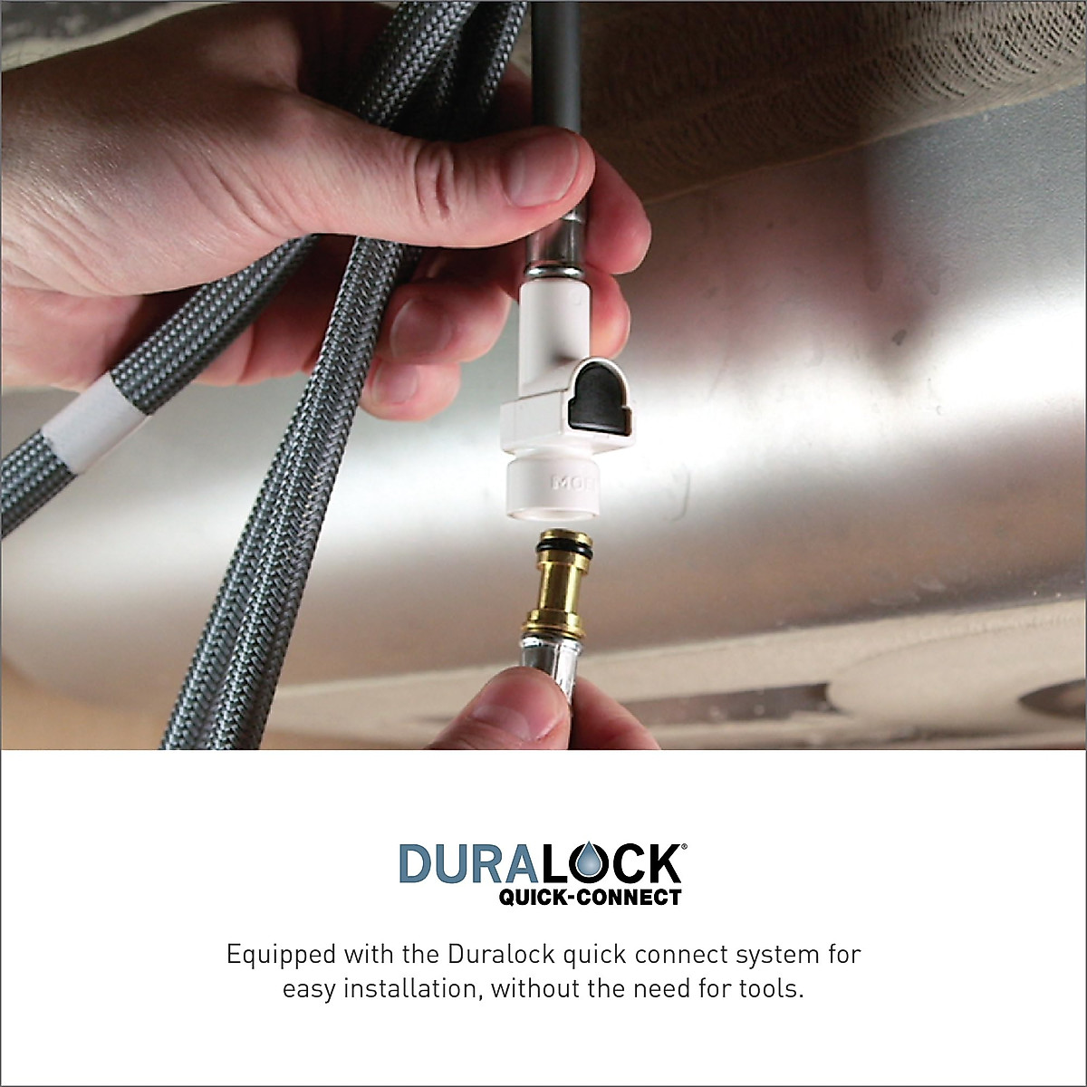 Moen Brantford Oil Rubbed Bronze One-Handle Pulldown Kitchen Sink Faucet Featuring Power Boost and Reflex Retractable Docking System, Traditional Kitchen Faucet with Sprayer, 7185ORB