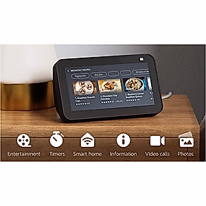 Echo Show 5 (2nd Gen, 2021 release) | Smart display with Alexa and 2 MP camera | Charcoal