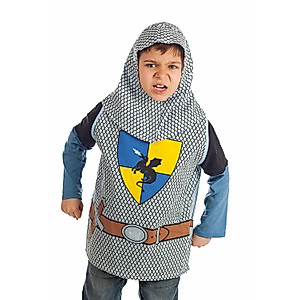 IQ Toys Boys and Girls Costumes Dress Up costumes play Set - 11 Pc Pretend Set for Kids Comes with Car Racer, Knight, Cowboy, Construction Worker, and Pirate Costume