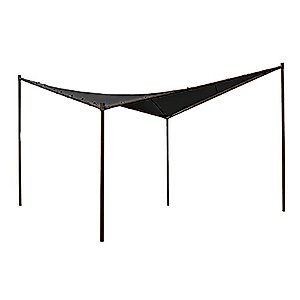 Coolaroo 99% UV Block Modern Butterfly Gazebo for Backyard, Patio and Garden with Lightweight Aluminum Frame, 13'1" X 13'1", Charcoal