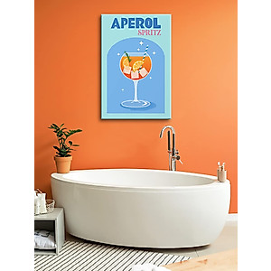 XINTANG Retro Cocktail Poster Canvas Wall Art Funny Alcoho Wine Glass Print Paintings Cute Preppy Posters Aesthetic Room Wall Decor Pictures for Bar Party Dorm Kitchen Set of 6 8x10in Unframed