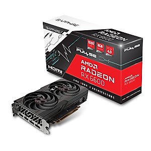 Sapphire 11310-01-20G Pulse AMD Radeon RX 6600 Gaming Graphics Card with 8GB GDDR6, AMD RDNA 2