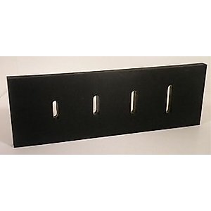 Heavy Duty Snow Pusher Rubber 1-1/2" thick x 10" wide x 12 ft. Long punched Standard Highway Slots. Snow Plow Rubber