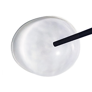 HIPLAYGIRL Concave Breast Forms - Clear Round Bra Inserts Silicone Breast Prosthesis Padding Enhancers (Size A B Cup, Single)