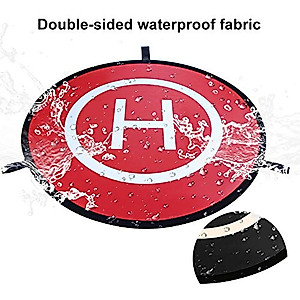 KINBON Drone Landing Pads, Waterproof 30'' Universal Landing Pad Fast-fold Double Sided Quadcopter Landing Pads for RC Drones Helicopter DJI Spark Mavic Pro Phantom 2/3/4 Pro Inspire 2/1 3DR Solo