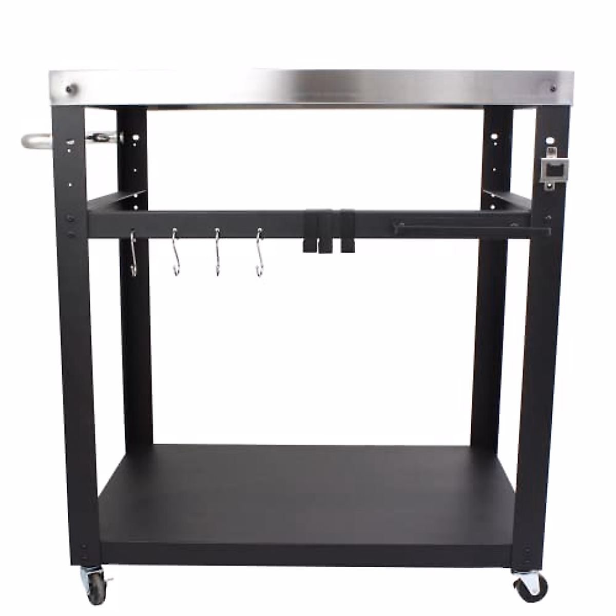 Erupta Movable Dinning cart Table, Kitchen Storage cart,Grill Table,Commercial Multifunctional Stainless Steel 20" x 30" Food prep & Work Table with 4 Wheels Indoor and Outdoor¡­