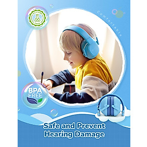 iClever Noise Cancelling Headphones for Kids, SNR 29dB Safety Noise Reduction Ear Muffs for Autism Sensory &Concentration Aid, Ear Hearing Protection for Fireworks/Event/Monster Truck/Concert