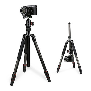 Fotopro X-Go Chameleon 4-Section Aluminum Tripod with FPH-52Q Ball Head, Black