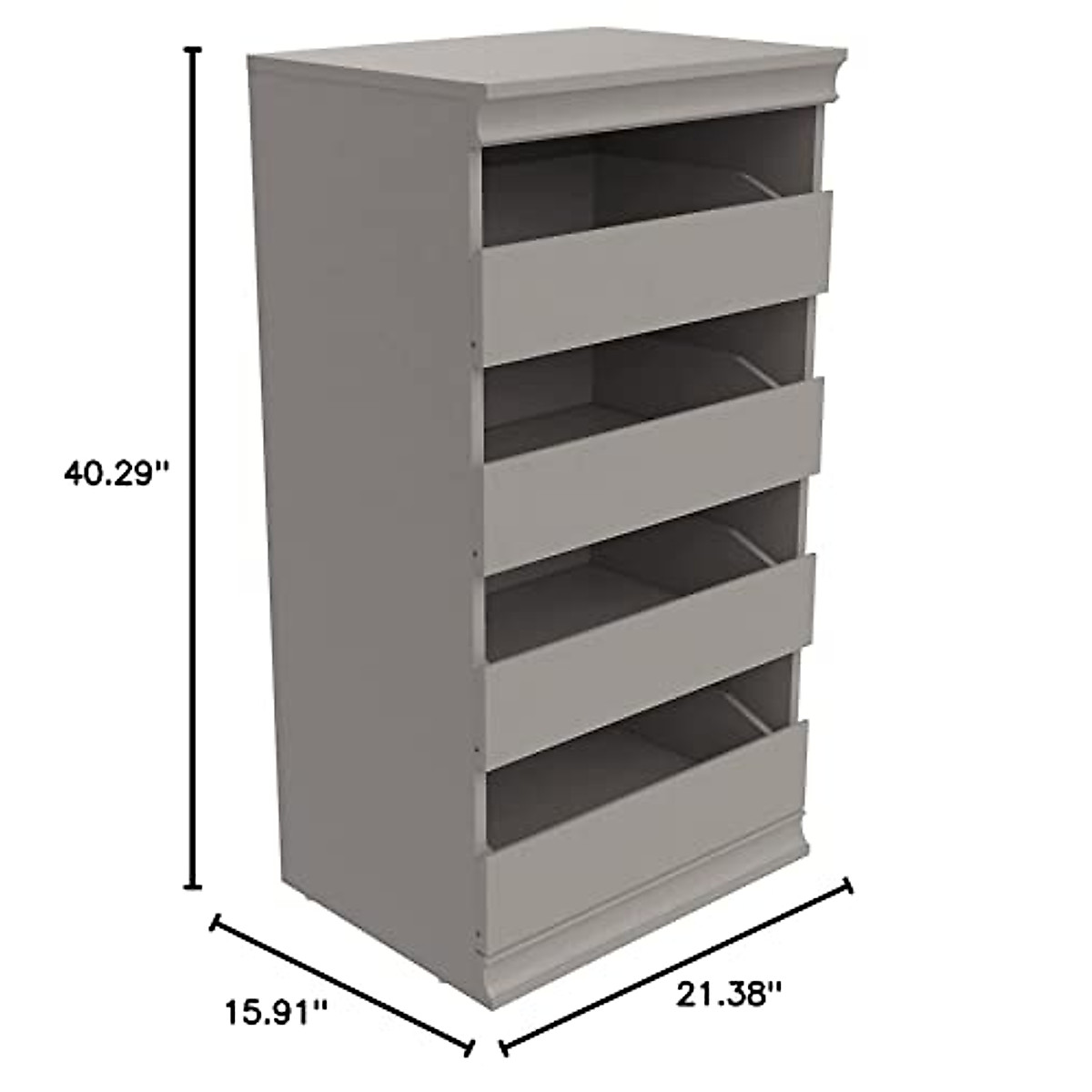ClosetMaid 4598 Modular Storage Stackable Unit with 4 Drawers, Taupe