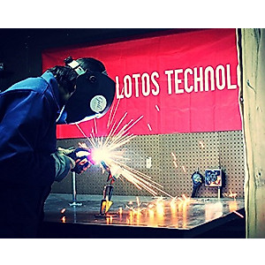 Lotos 4’ x 6’ Fiberglass Heat Treated Gold Welding Blanket with Grommets Resists 1000F