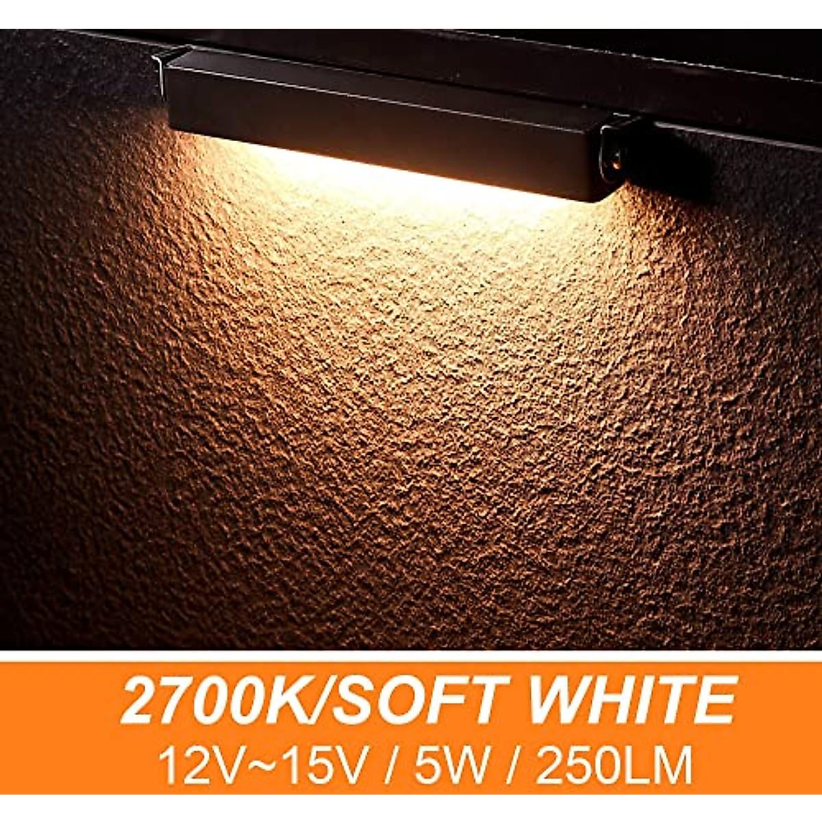 CLOUDY BAY [6 Pack] 7 Inch 12V-15 VAC/DC Low Voltage Hardscape Lighting Paver Light,Retaining Wall Lights Outdoor,IP65 Waterproof, 5W 2700K Soft White,Frost Lens Deck Step Light