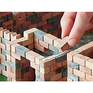 Wise Elk Toy Dragon's Castle Construction Set, Real Plaster Bricks, Gypsum Reusable Building Kit, 1080 Piece