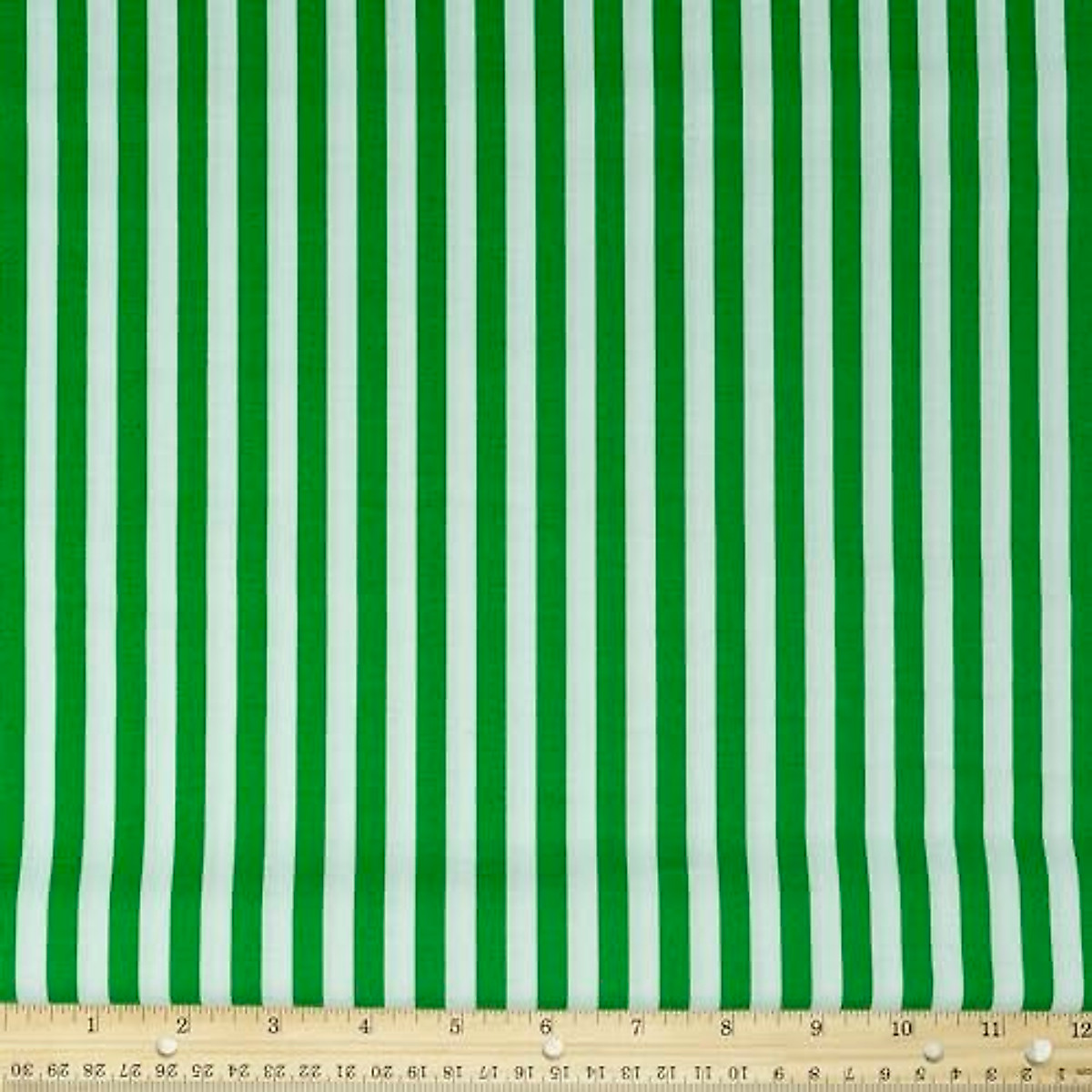 Stitch & Sparkle Cotton 44" Alter Stripe Green Color Sewing Fabric by The Yard G111707