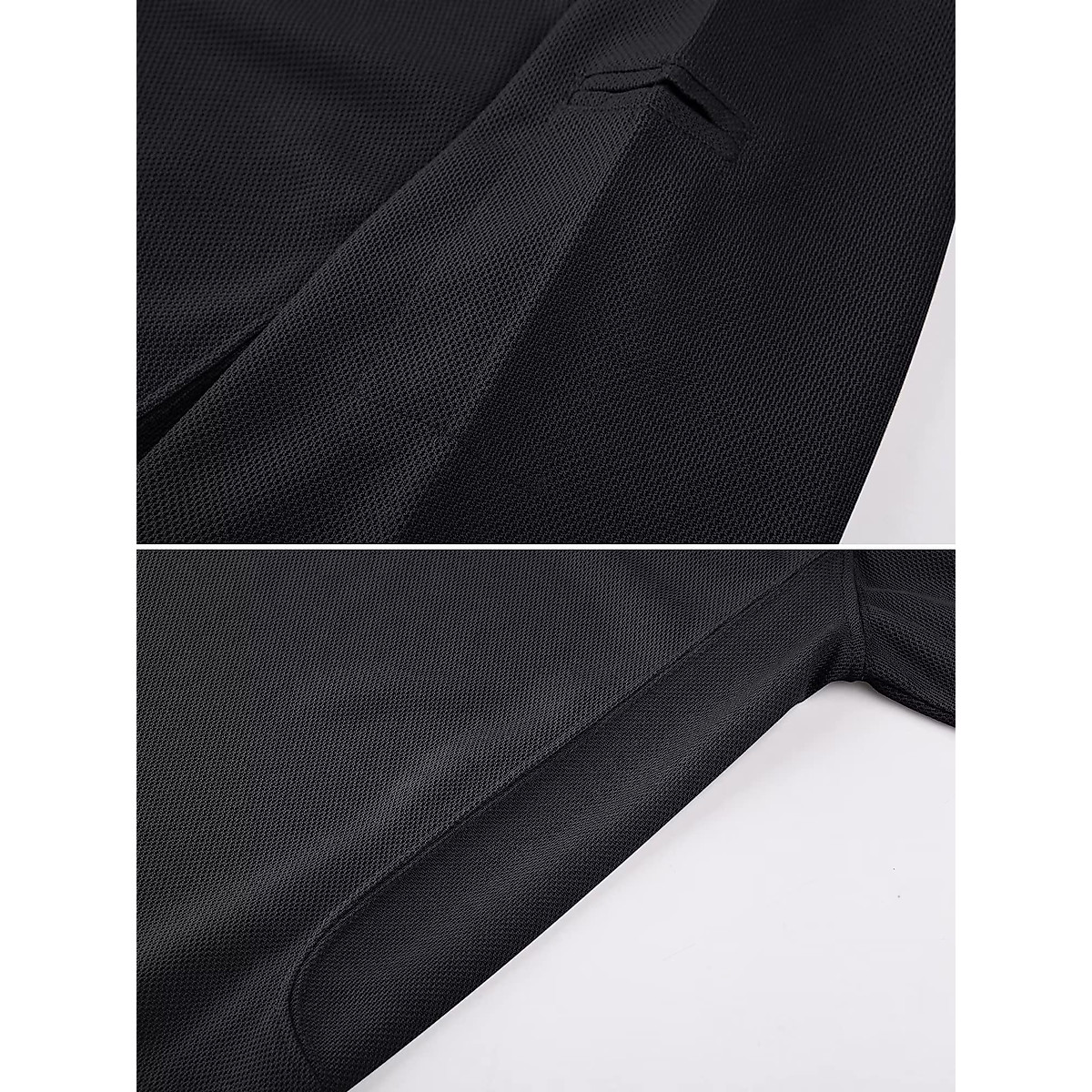 MAGCOMSEN Men Black Work Shirt Golf Polo Shirts Short Sleeve Combat Shirt Tactical Shirt XL