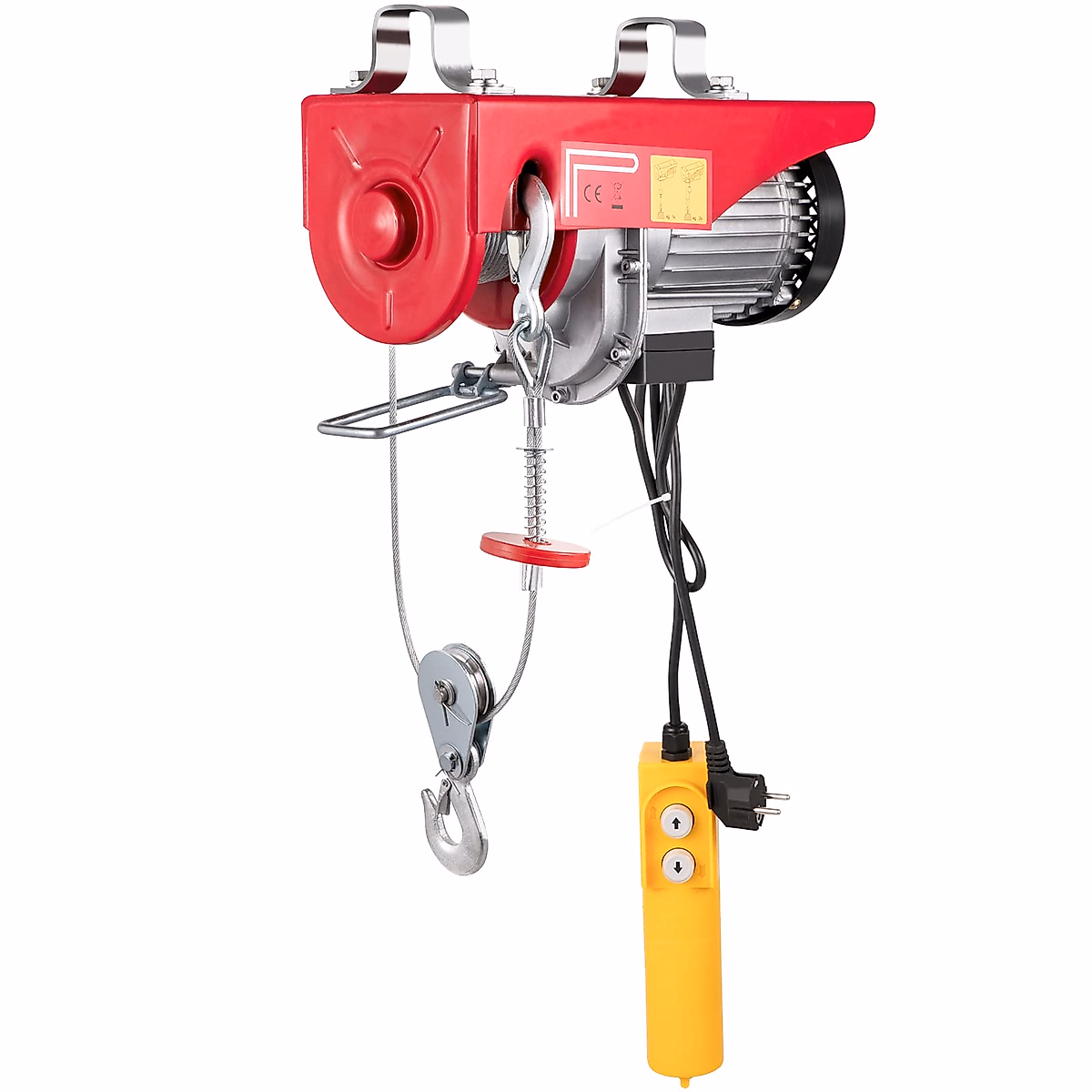 VEVOR Electric Hoist Lift 1320LBS 600KG Overhead Electric Hoist 110V Electric Wire Hoist Remote Control Garage Auto Shop Overhead Lift