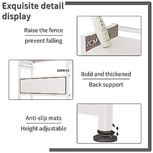 FHISD Over The Toilet Storage Cabinet, Bathroom Cabinet Over Toilet with Flip Doors, 3-Tier Bathroom Organizer Shelf, Freestanding Above Over Toilet Storage Shelf, Home Space-Saving, White